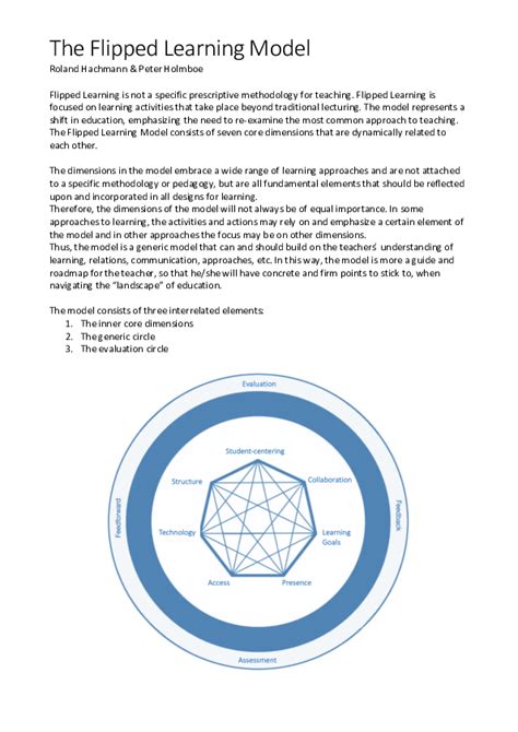Pdf The Flipped Learning Model