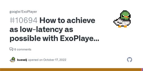 How To Achieve As Low Latency As Possible With Exoplayer Rtsp · Issue