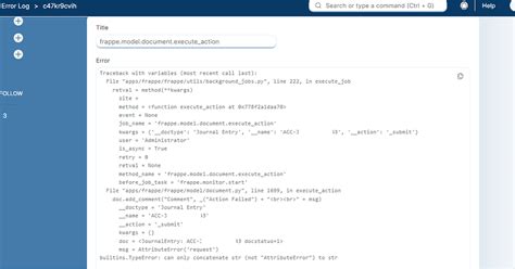 Builtinstypeerror Can Only Concatenate Str Not Attributeerror To Str Erpnext Frappe Forum