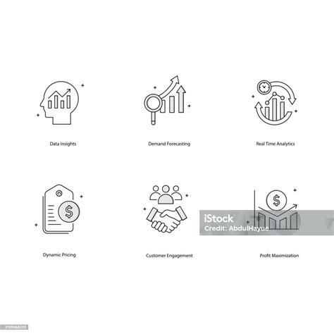 Ai In Trade Promotion Optimization Vector Icon Collection Stock