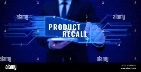 Handwriting Text Product Recall Business Showcase Request To Return The Possible Product Issues