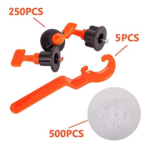250pcs 1 16 Inch Tile Leveler Spacers And 500pcs 1 12 Inch Tile Spacers Reusable Tile Leveling