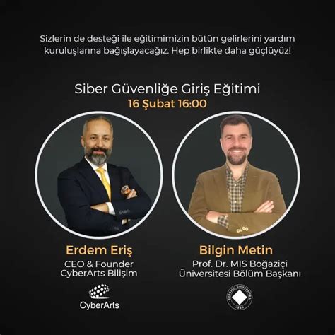 Prof Dr Bilgin Metin And Our Founder Erdem Eriş Gave The Cyber