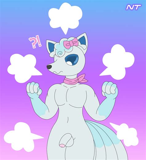 Rule 34 Alolan Form Alolan Vulpix Anthro Aurora Ledekova Bow