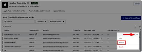 Apns Certificate For Ios Mdm Ninjaone