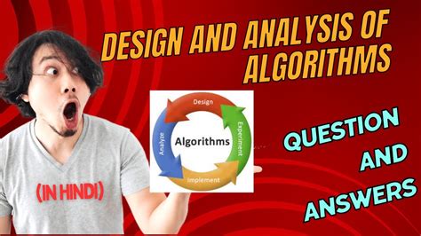 Design And Analysis Of Algorithms Question And Answers Part 1 In Hindi