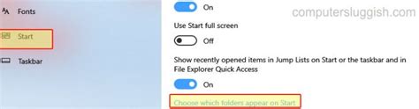 Windows Start Menu Missing Folders On Left Side ComputerSluggish