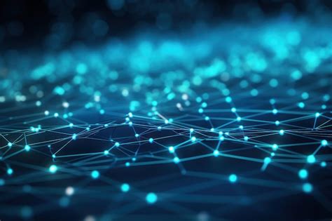 Premium Photo Cyber Big Data Flow Blockchain Turquoise Data Fields