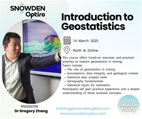 Geostatistics Spatialanalysis Variography Estimationtechniques