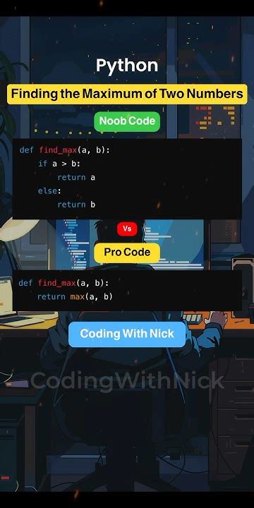 finding the maximum of two numbers in python coding shorts htmlcss python pythontutorial