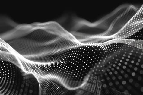 Premium Photo Abstract Background With Wave And Weave Lines Network Connection Structure