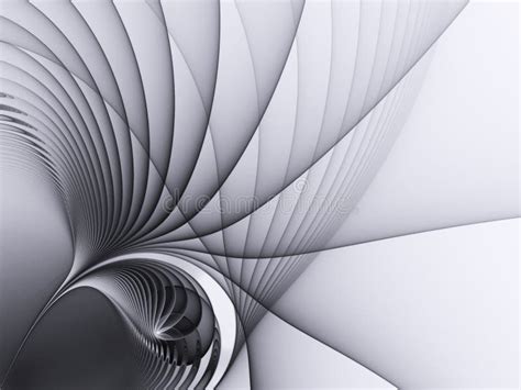 Abstract Monochrome Curved Lines Seamless Stock Vector Illustration
