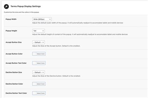 Terms Popup On User Login Wordpress Plugin