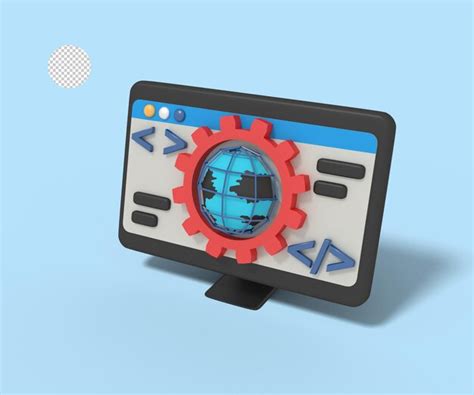 Premium Psd 3d Illustration Of Internet Web Browser Setting
