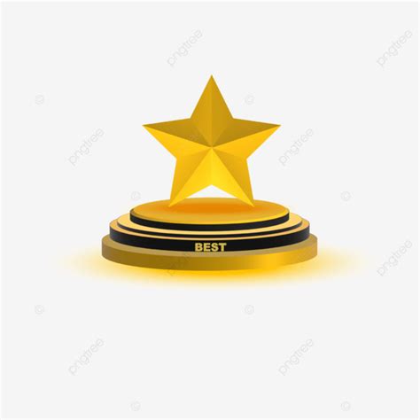 벡터 스타 최고의 연단 상 기호 황금 개체 연단 수상 사인 황금 3d 수상 사인 Png 일러스트 및 벡터 에 대한 무료 다운로드 Pngtree
