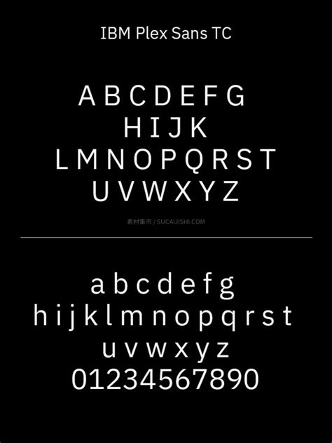 Ibm Plex 多语言开源可商用字体，支持简体中文 字体下载 素材集市