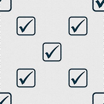 Geometric Check Mark Pattern In Vector Blank Icon Clipart Vector Blank Icon Clipart PNG And