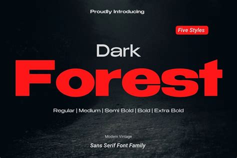 Dark Forest Font