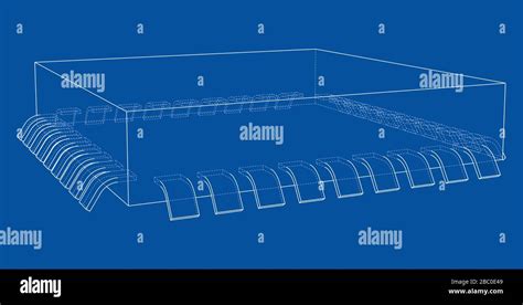 3d Microchip Vector Rendering Of 3d Stock Vector Image And Art Alamy