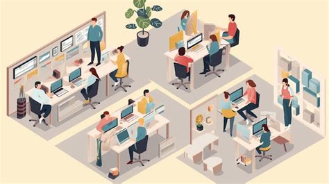 Premium Ai Image Business People Working In Office Generative Ai