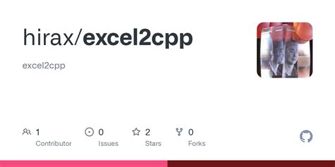 Github Hiraxexcel2cpp Excel2cpp