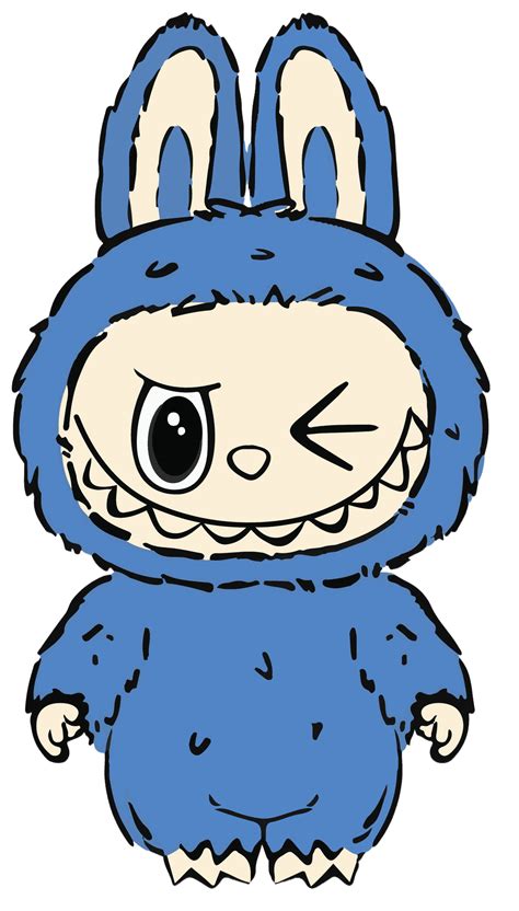 Labubu Blue Png By Litrato Raketph En 2025 Illustration Pegatinas Bonitas Garabatos Lindos