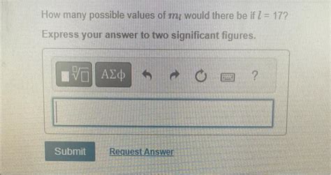 Solved How Many Possible Values Of Ml Would There Be If Chegg Com