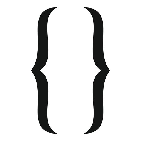 Curly Brackets Representing Code Block In Programming Languages 52620125 Vector Art At Vecteezy