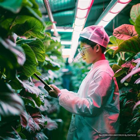 Ai创作图现代科技农业生产 现代科技农业 高科技农业 植物科研 高科技植物种植 大型植物工厂 密闭式植物工厂 植物馆园丁 农业科研 烟草育苗工场 植物研究院 科技农业生态农业 现代植物工厂