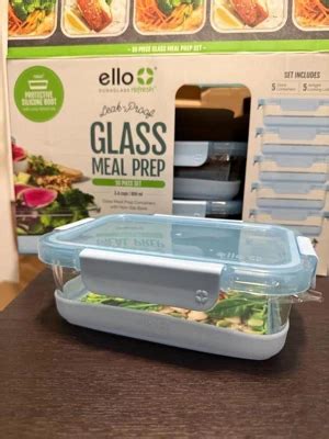 Ello Duraglass Refresh 10pc Set Of 5 Glass Meal Prep Food Storage