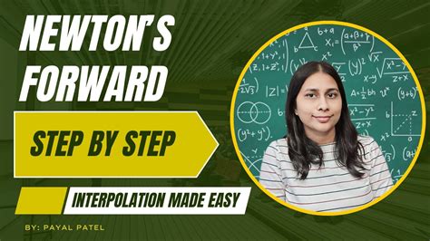 learn newton s forward interpolation with example simple tutorial
