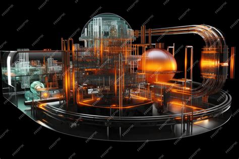 Premium Ai Image Drendered Model Of A Particle Accelerator Created With Generative Ai Premium Ai Image Drendered Model Of A Particle Accelerator Created With Generative Ai