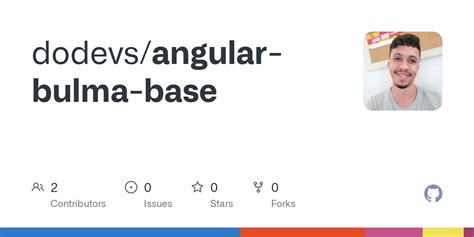 GitHub Dodevs Angular Bulma Base