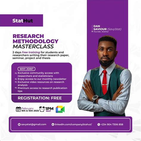 Researchexcellence Statisticalmastery Ethicalresearch Savystat Saviour Dan