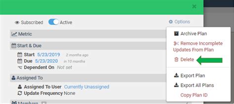 Delete A Plan Help Center