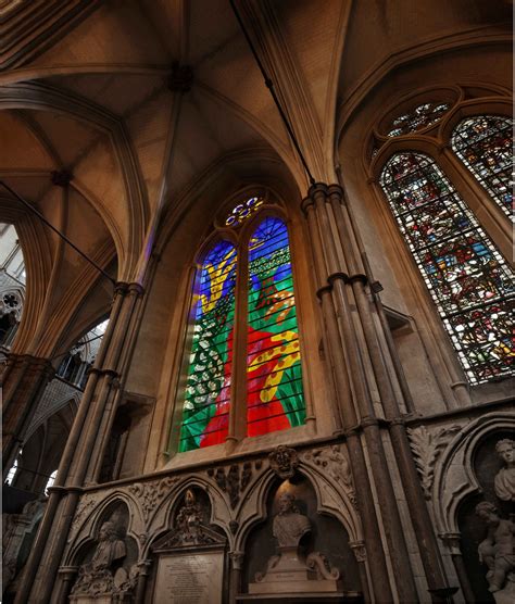 David Hockney Reveals Ipad Designed Stained Glass Window In Westminster