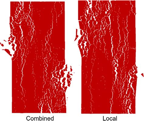 Fracture Pattern In The Ucs Model Post Simulation Using ‘combined And