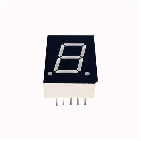 Single Digit 7 Segment Red Led Display 06 Inch Common Anode 6011bs