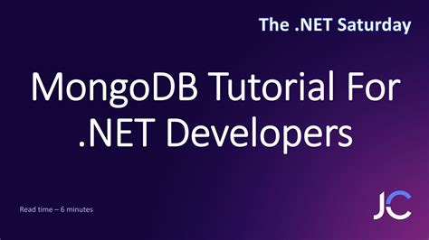 Mongodb Tutorial For Net Developers
