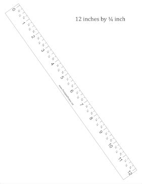 12 Inch Ruler Actual Size 12 In Ruler Actual Size On Sale Bargain