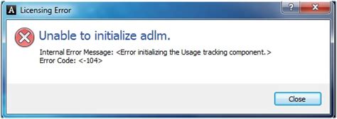 Error 104 When Trying To Launch Autodesk Revit