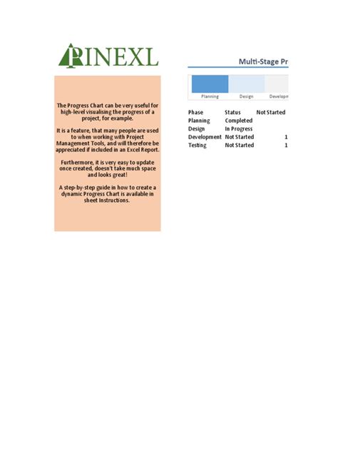 Multi Stage Progress Bar Pdf Microsoft Excel Chart