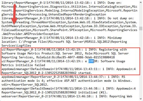 Ssrs Log Files For Troubleshooting
