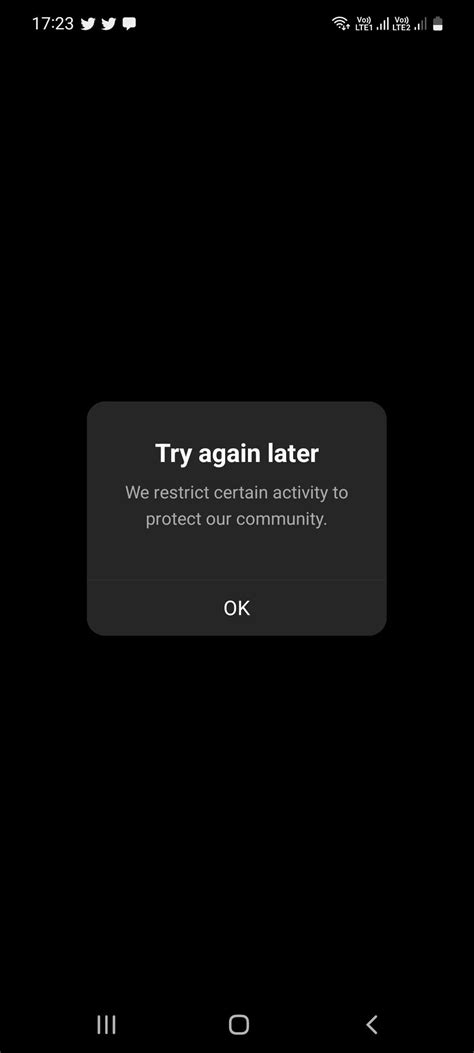 Bug Report Cant React Anywhere Post Story Or Reels Error Msg Pops Up Rinstander