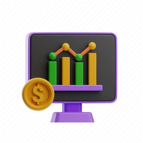 Graph Analysis Analytics Computer Online Finance Business 3d