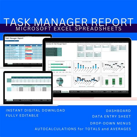 task manager excel template project management tracker spreadsheet task tracking to do task list