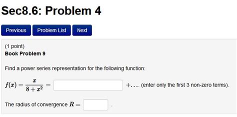 solved sec8 6 problem 4 previous problem list next 1