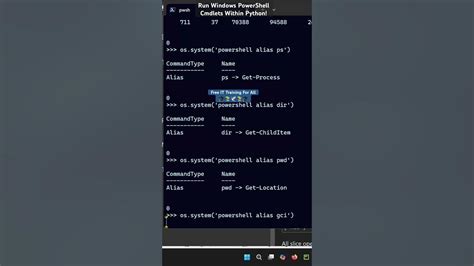Run Windows Powershell Cmdlets Within Python Youtube