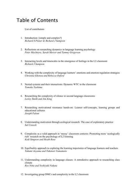 pdf complexity perspectives on researching language learner and