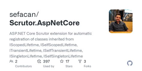 Github Sefacanscrutoraspnetcore Aspnet Core Scrutor Extension For